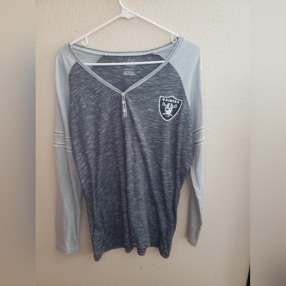 Majestic | Tops | Raiders Womens Gray Longsleeve Shirt | Poshmark